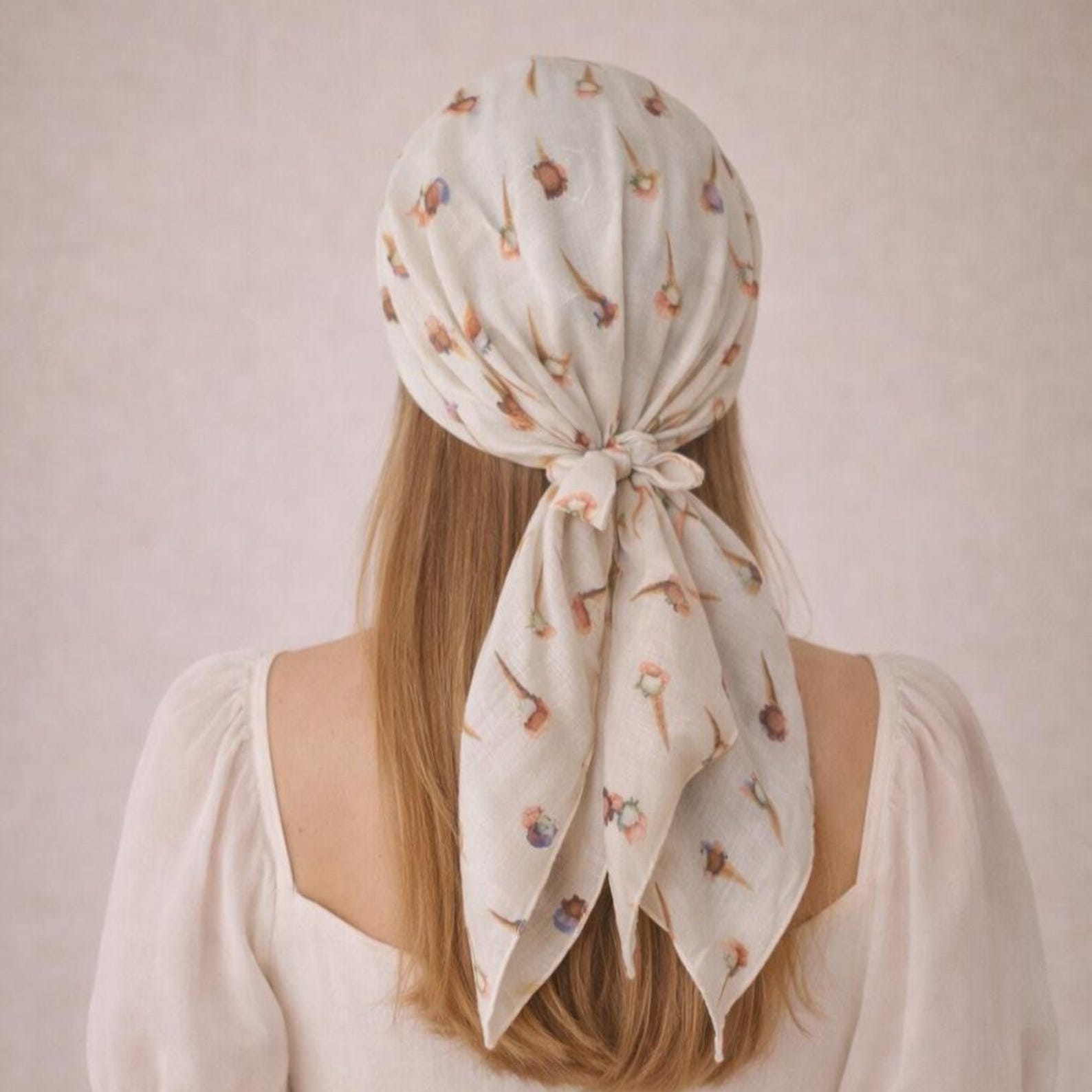 Silk Chemo Headwear, Boho Cancer Headwear, Pre Tied Headscarf, Alopecia ...