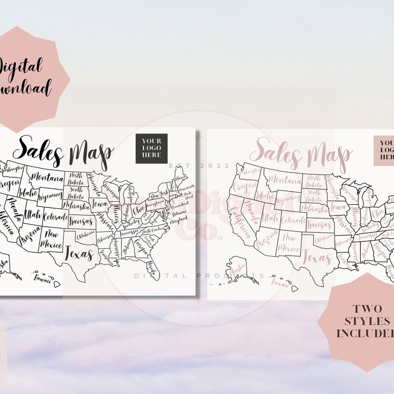 Etsy Sales Map Template - Etsy