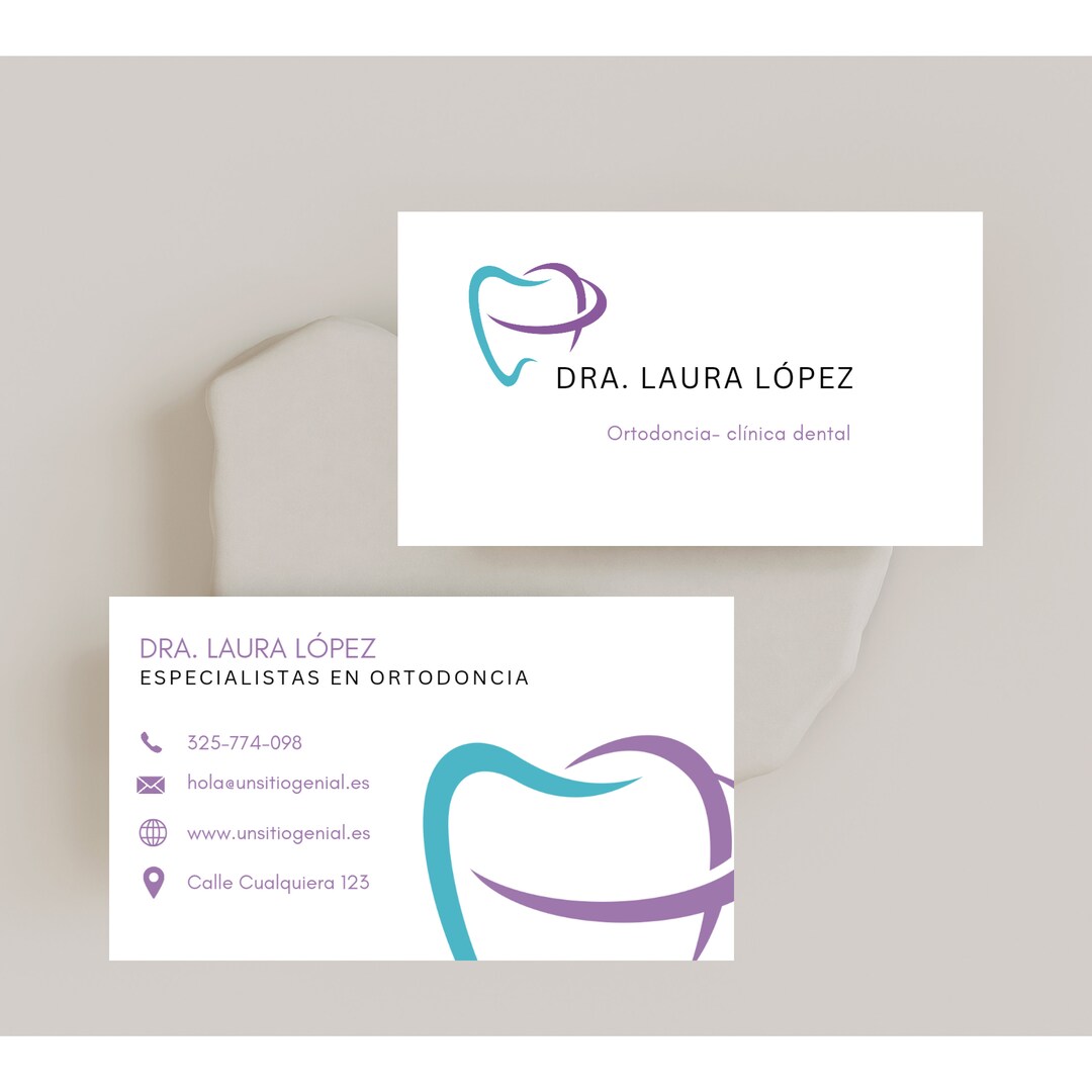 Dentist Business Card Template Dentist Calling Card Dentistry Business ...
