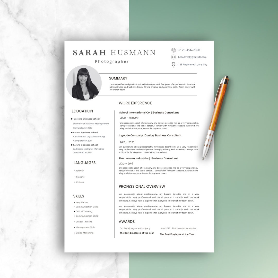 Harvard Sample Resume, Clean Resume Template Docs, Word and Pdf ...