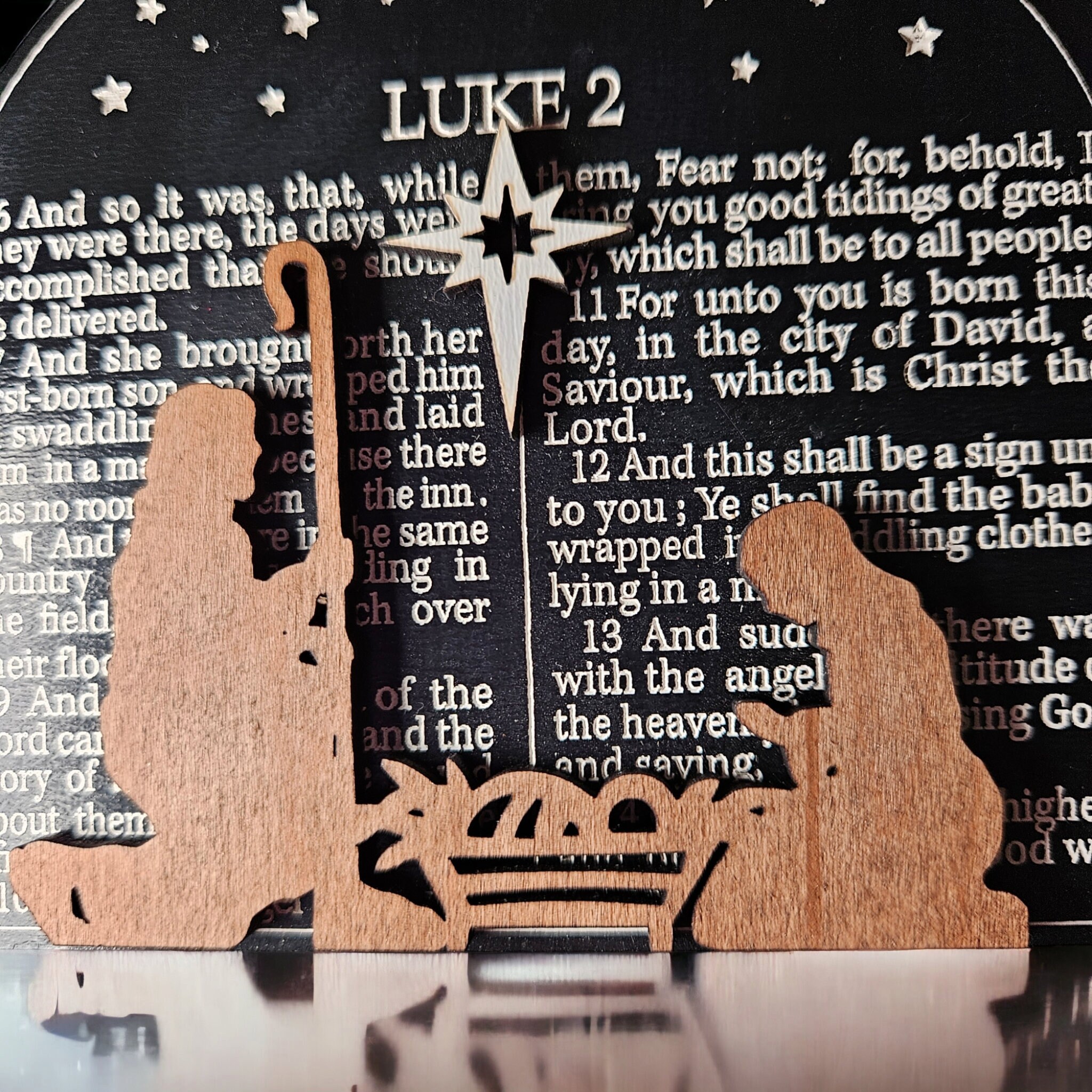 Luke 2 Bible Verse Christmas Story Ornaments - Etsy