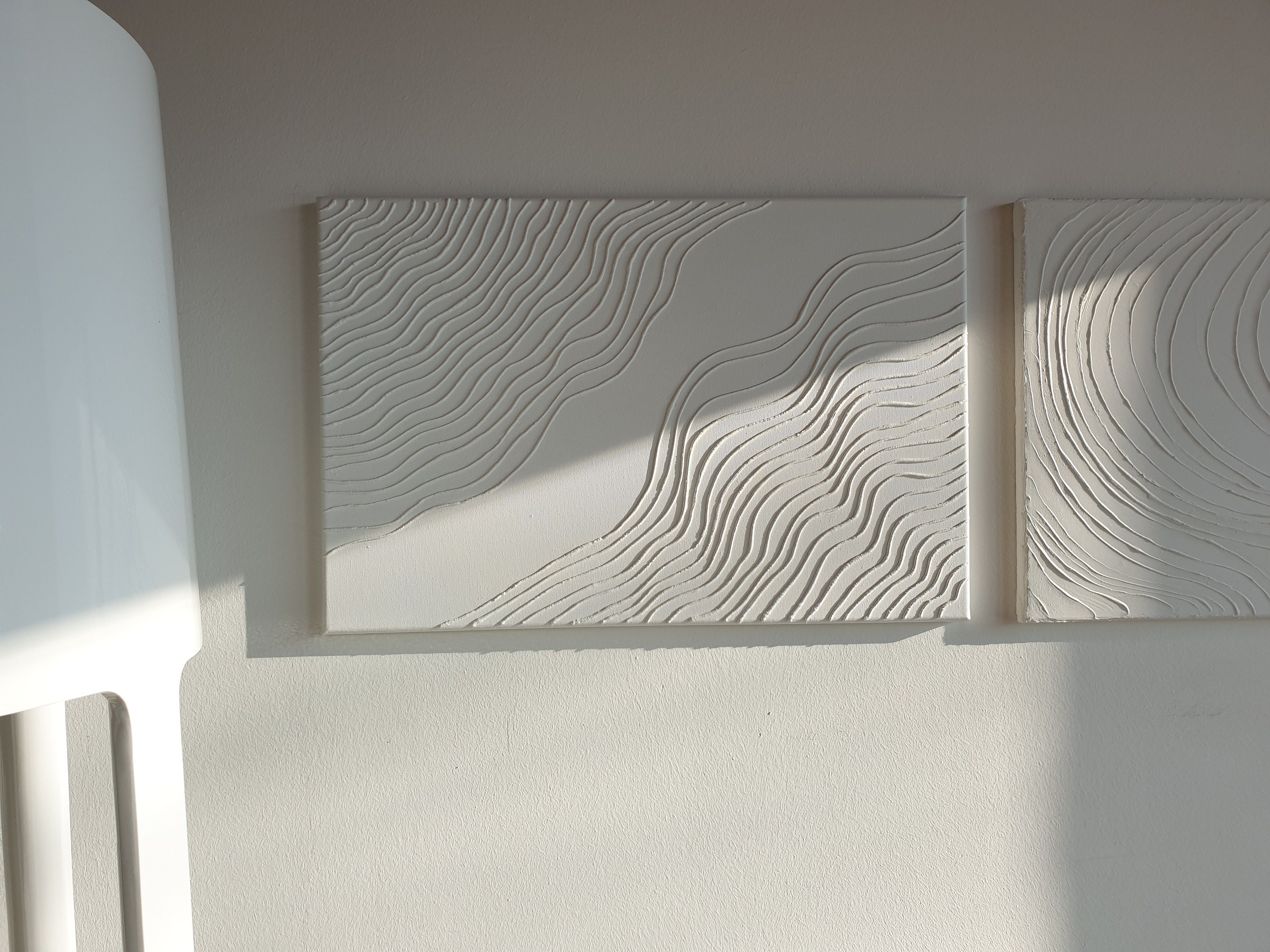 Ola, 40 x 60 cm, imagen estructural en relieve, cuadro de pared, arte ...
