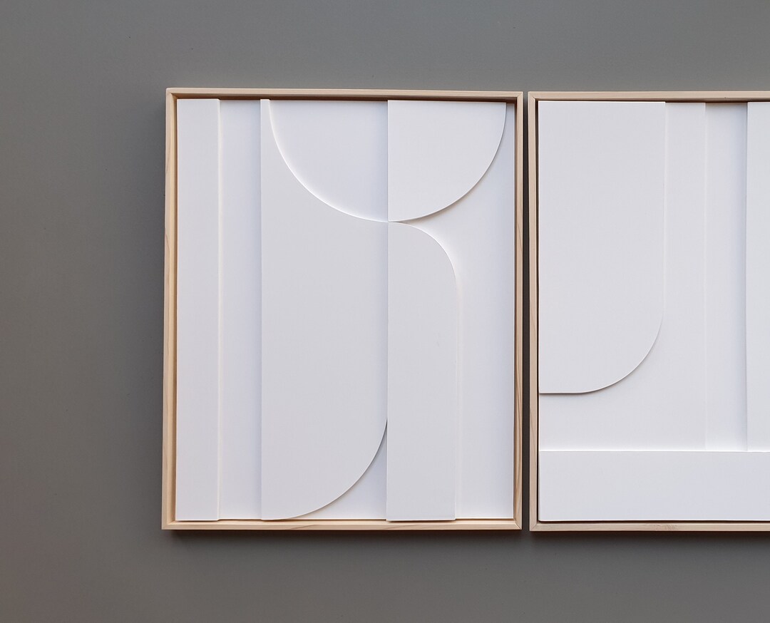 3D Relief Structural Picture, Wall Art, Modern Minimalist Abstract Wall ...