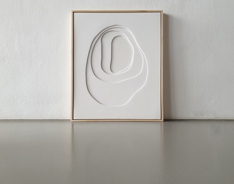 Umbra III, 3D Relief Structural Picture, Wall Art, Abstract Wall Art ...