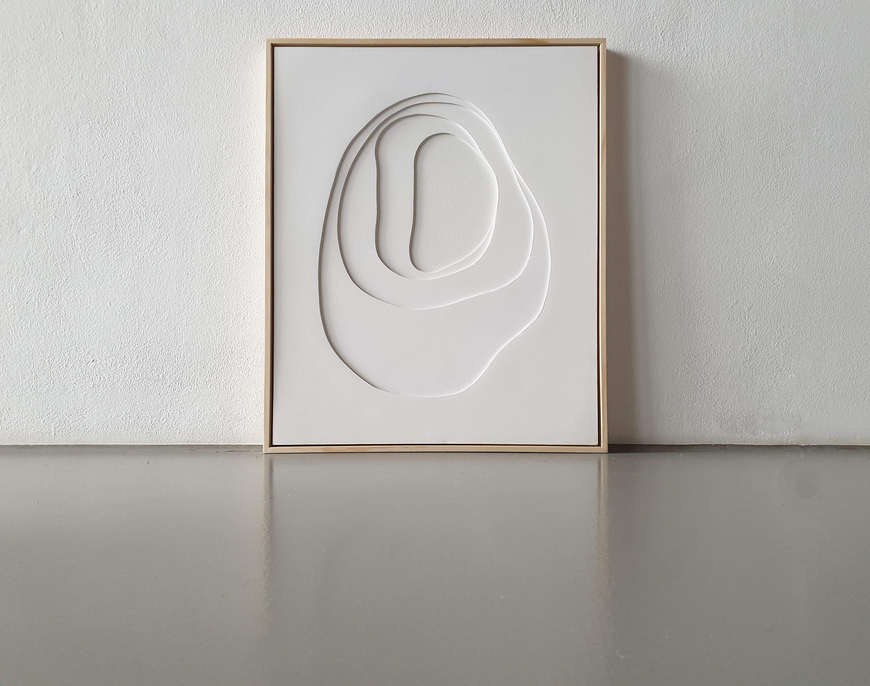 Umbra III, 3D Relief Structural Picture, Wall Art, Abstract Wall Art ...