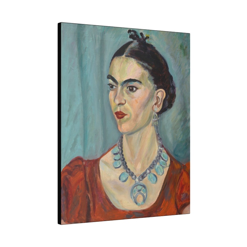 Frida Kahlo 1933 Vintage Woman Portrait Painting by Magda Pach on Matte ...