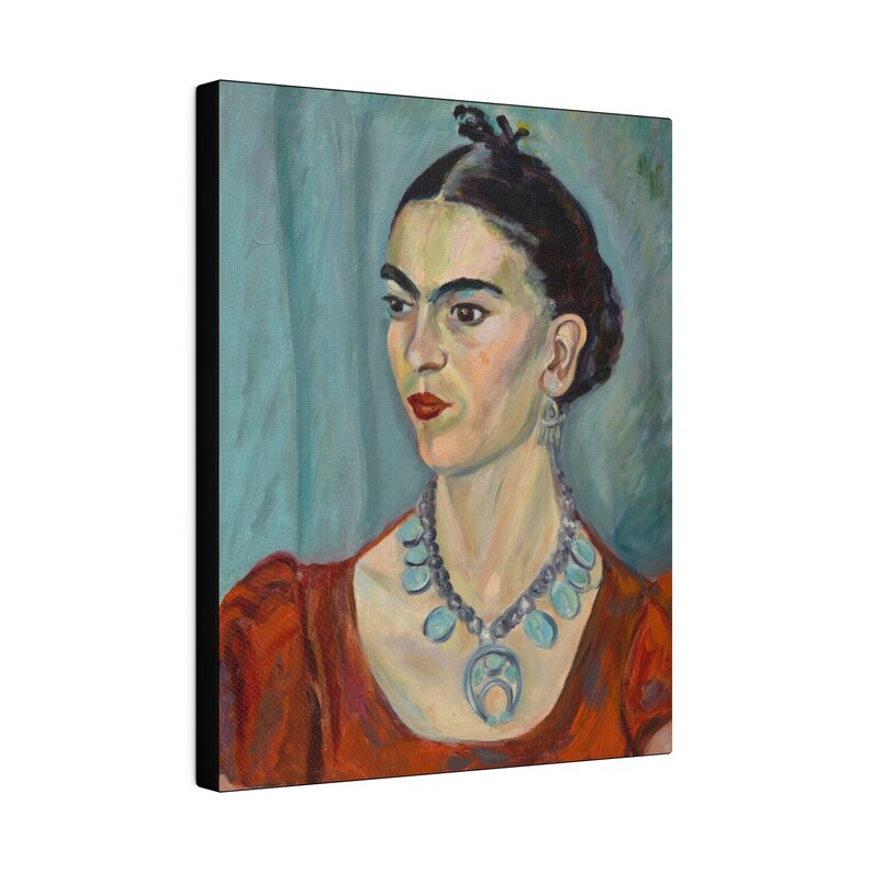 Frida Kahlo 1933 Vintage Woman Portrait Painting by Magda Pach on Matte ...