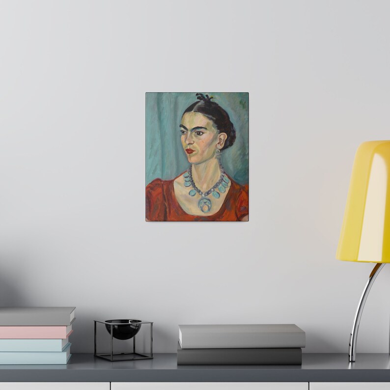 Frida Kahlo 1933 Vintage Woman Portrait Painting by Magda Pach on Matte ...