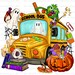 Halloween School Bus Png Sublimation Design Download, Happy Halloween ...