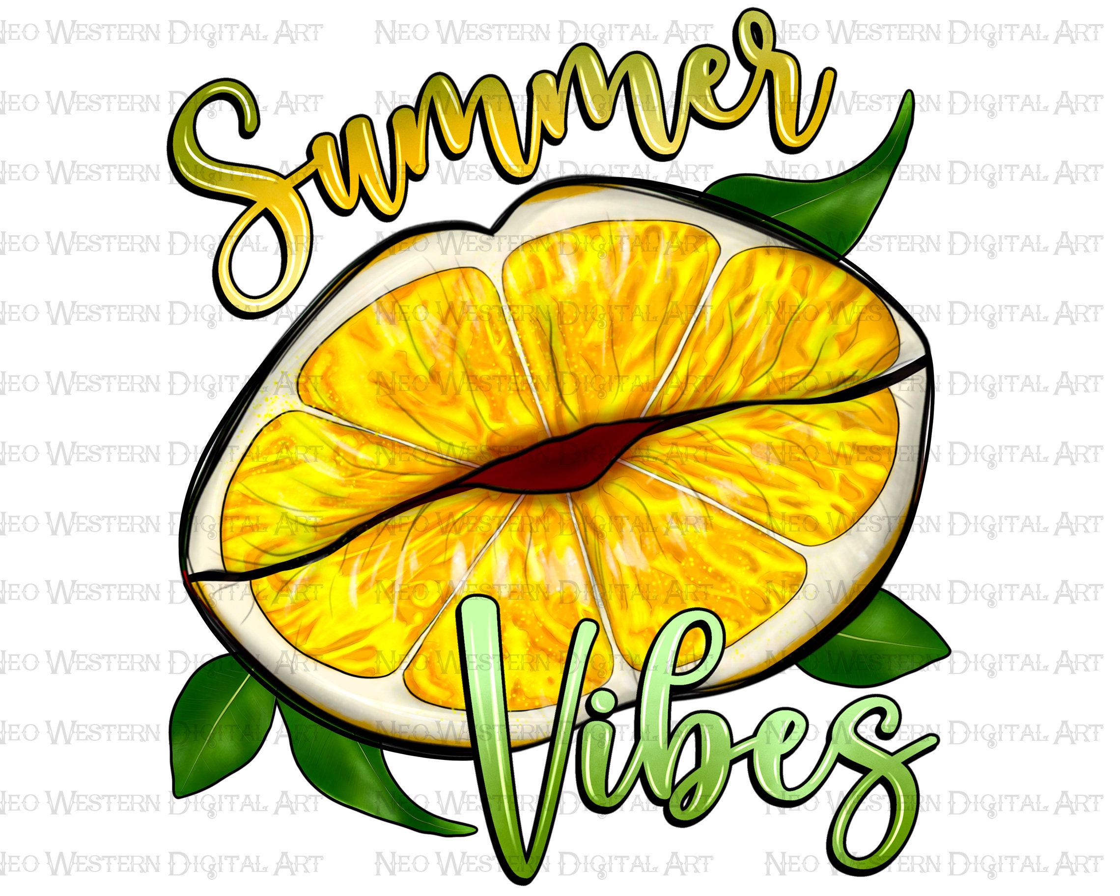 Summer Vibes Lemon Png Sublimate Designs Download, Lemon Png Design ...