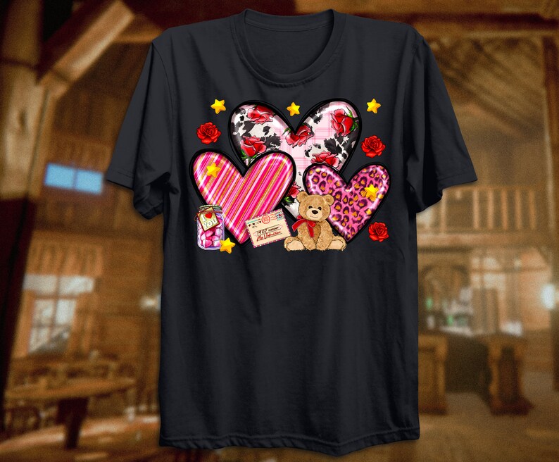 Valentine's Day Hearts Png Sublimation Design Download - Etsy