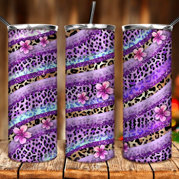 Purple Leopard Etsy