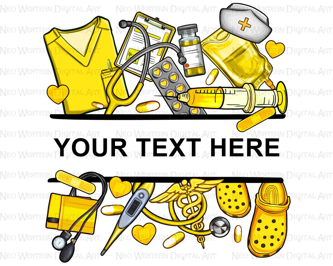 Personalized Yellow Nurse Png Sublimation Design Download, Nurse Png ...