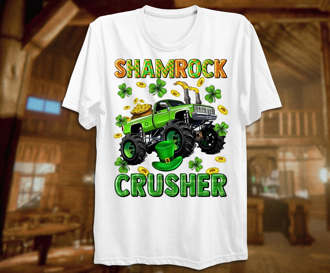St. Patrick's Shamrock Crusher Png Sublimation Design Download, St ...