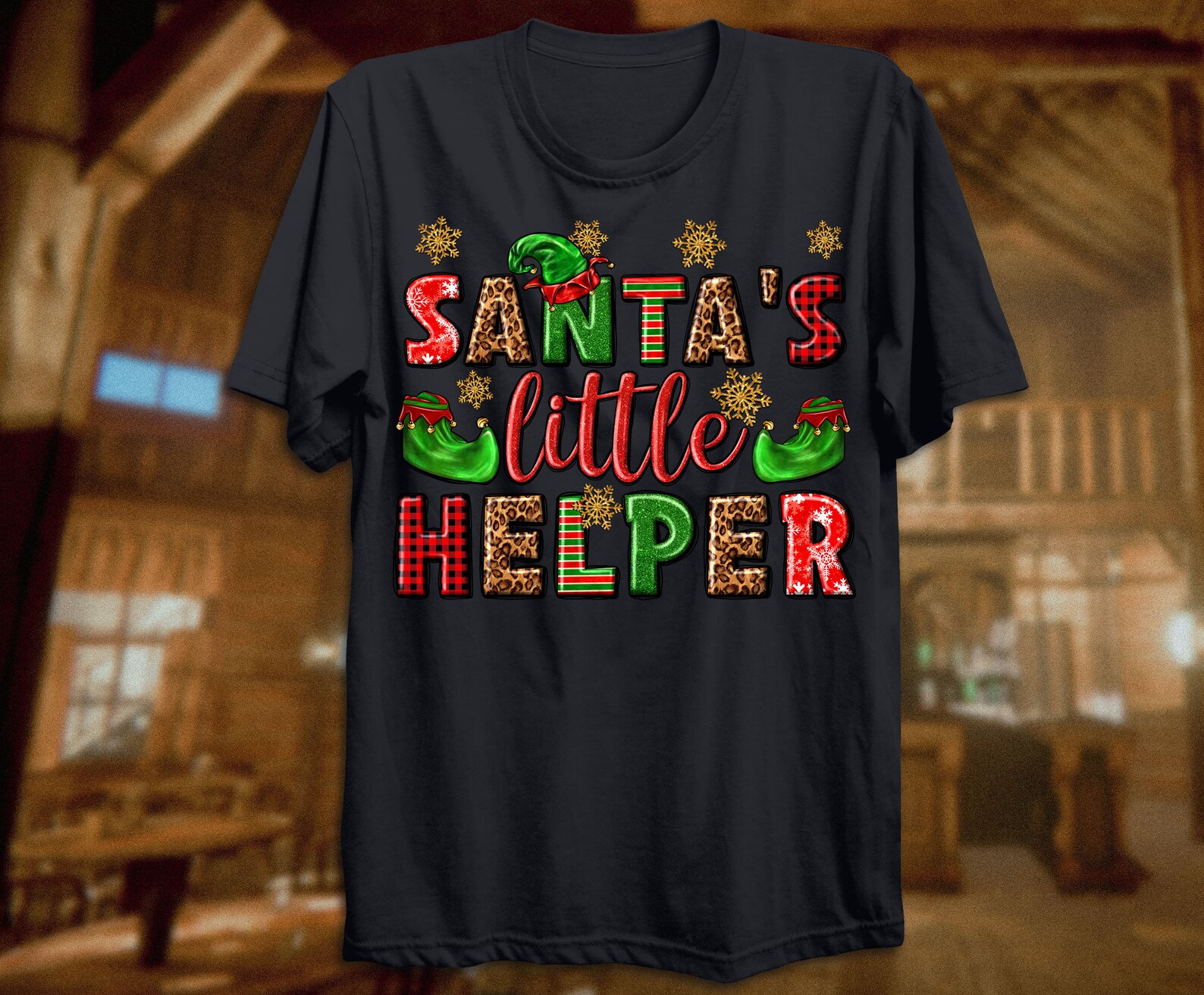 Christmas Santa's Little Helper Png Sublimation Design Download ...