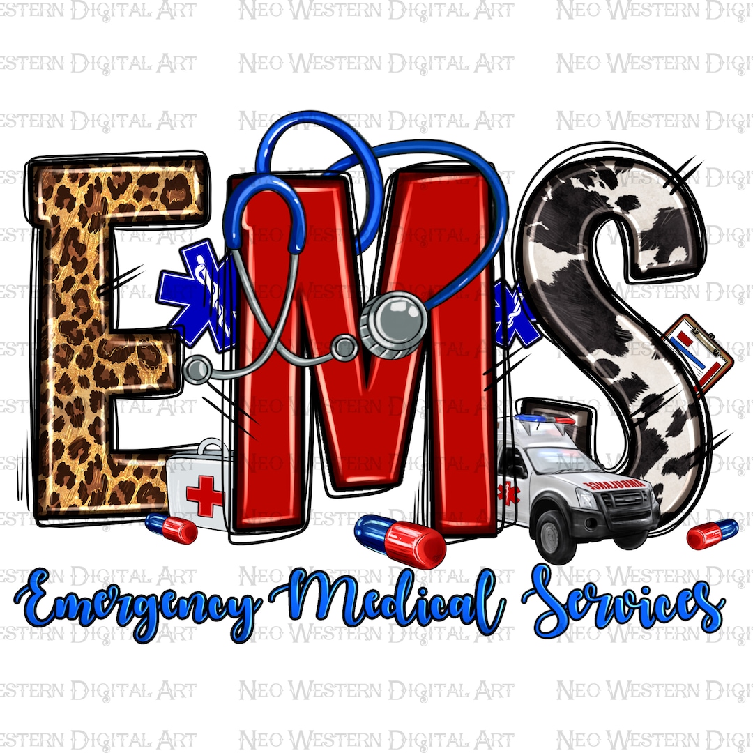 EMS Emergency Medical Services Png Sublimation Design Download ...