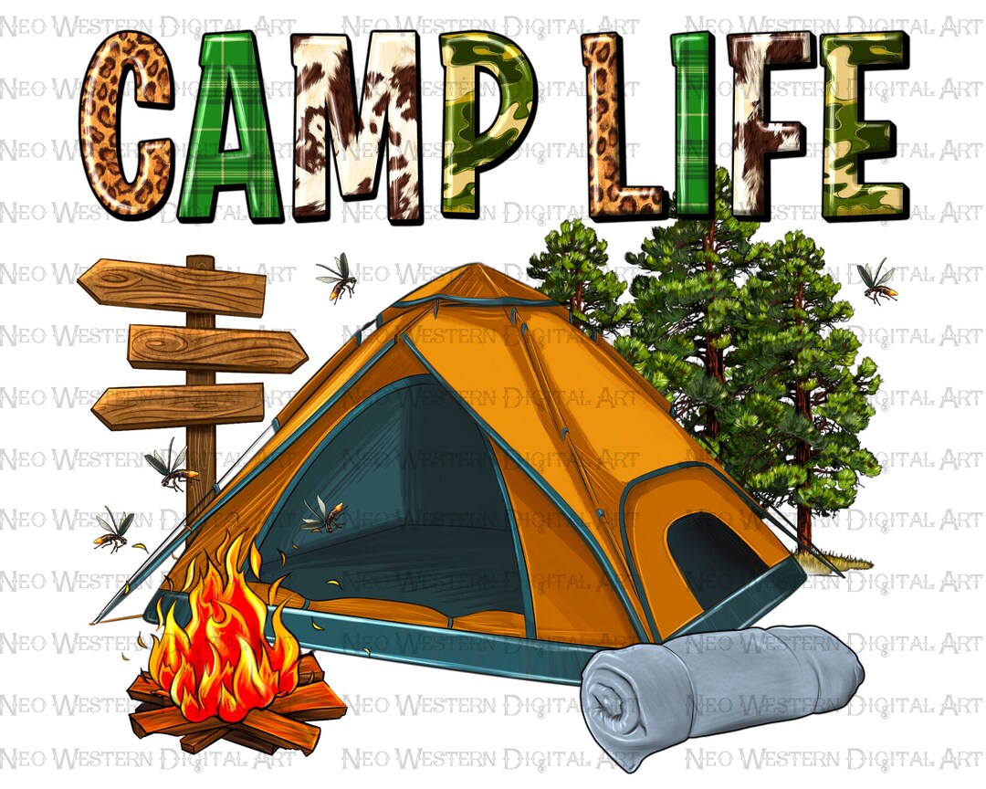Camp Life Png Sublimation Design Download, Camping Png, Camp Love Png ...