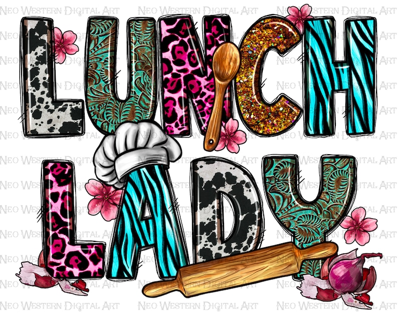Lunch Lady Png Sublimation Design Download Cooking Png - Etsy