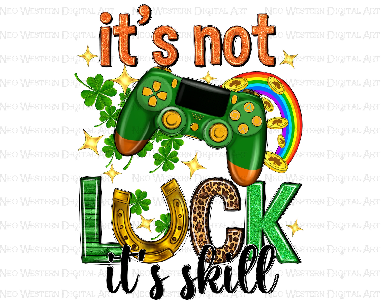 It's Not Luck It's Skill Png Sublimation Design - Etsy