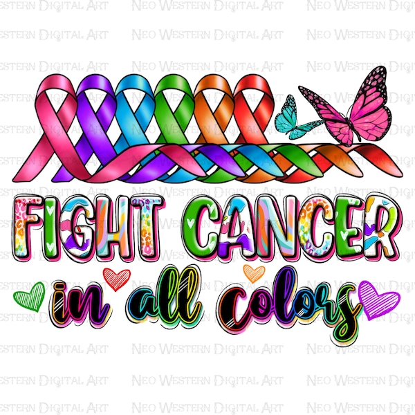 Cancer in All Colors Ribbon - Etsy