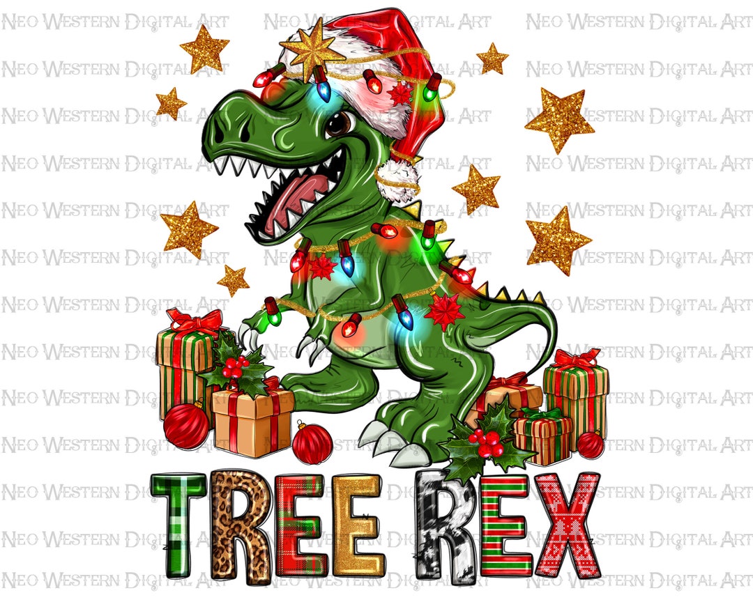 Tree Rex Christmas Png Sublimation Design Download, Christmas Png, Baby ...
