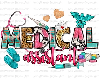 MA Medical Assistant Png Sublimation Design, Nurse Life Png, Nurse ...
