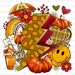 Fall Lightning Bolt Png Sublimation Design Download, Fall Pumpkin Png ...