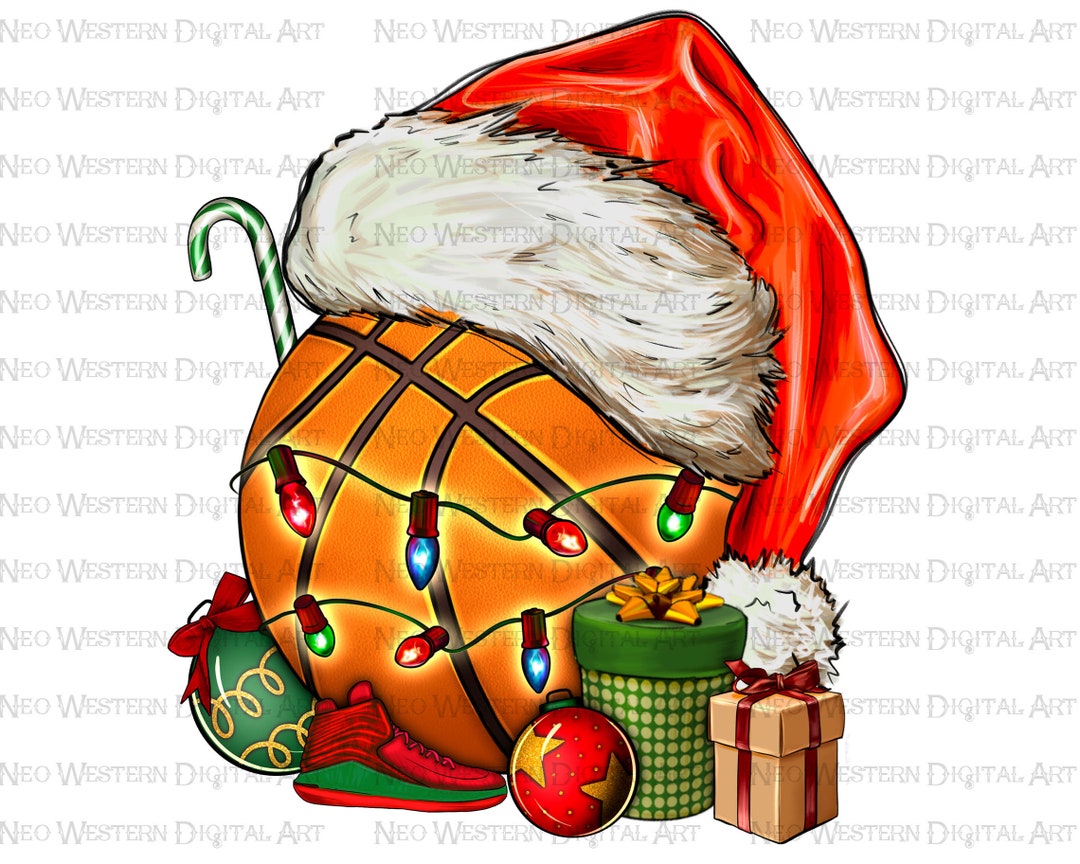 Christmas Basketball Png Sublimation Design Download, Christmas Png ...