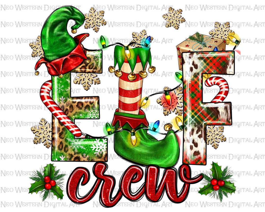Christmas Elf Crew Png Sublimation Design Download, Christmas Png ...