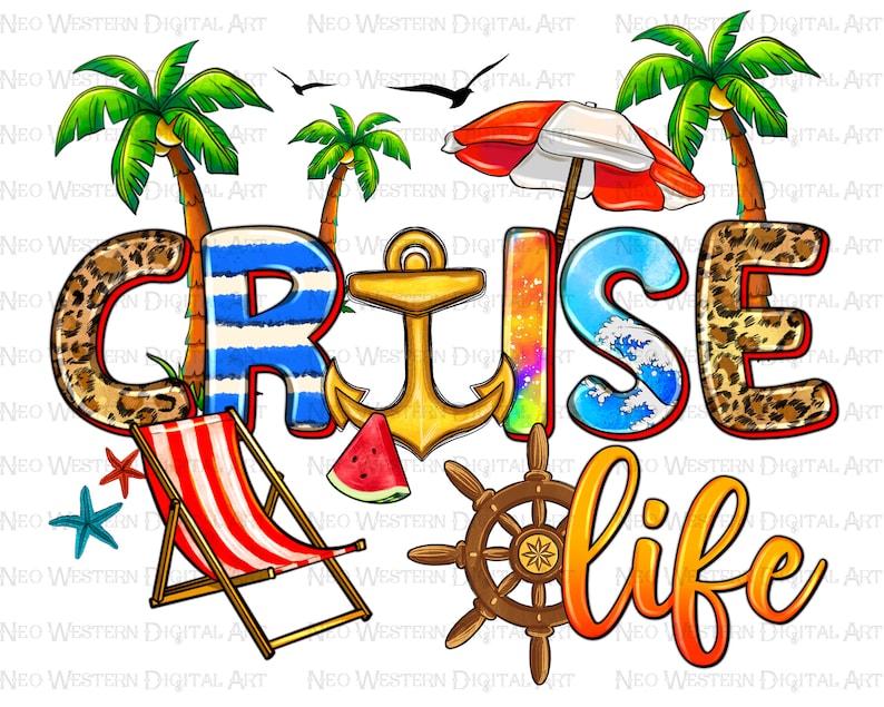 Cruise Life Png Sublimation Design Download, Cruise Png, Vacation Png ...