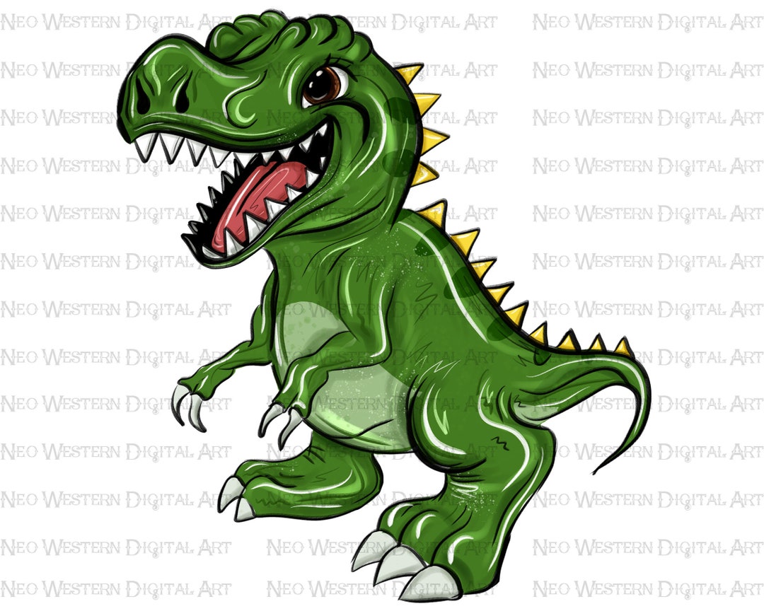 Cute T-rex Png Sublimation Design Download, T-rex Png, Dinosaur Png ...