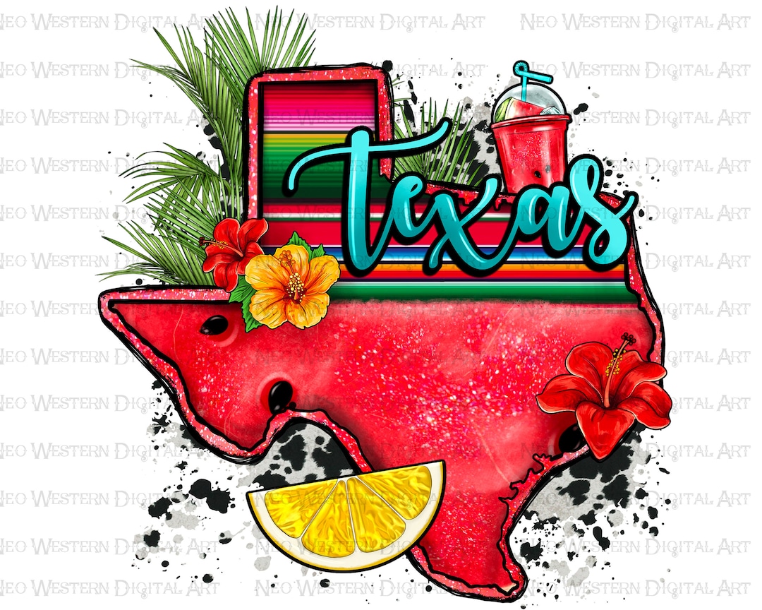 Summer Texas Map Png Sublimate Designs Download, Summer Png Design ...