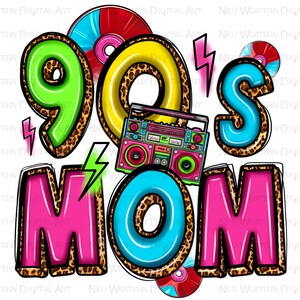 90's Mom Png Sublimation Design Download, Mother's Day Png, Western Mom ...