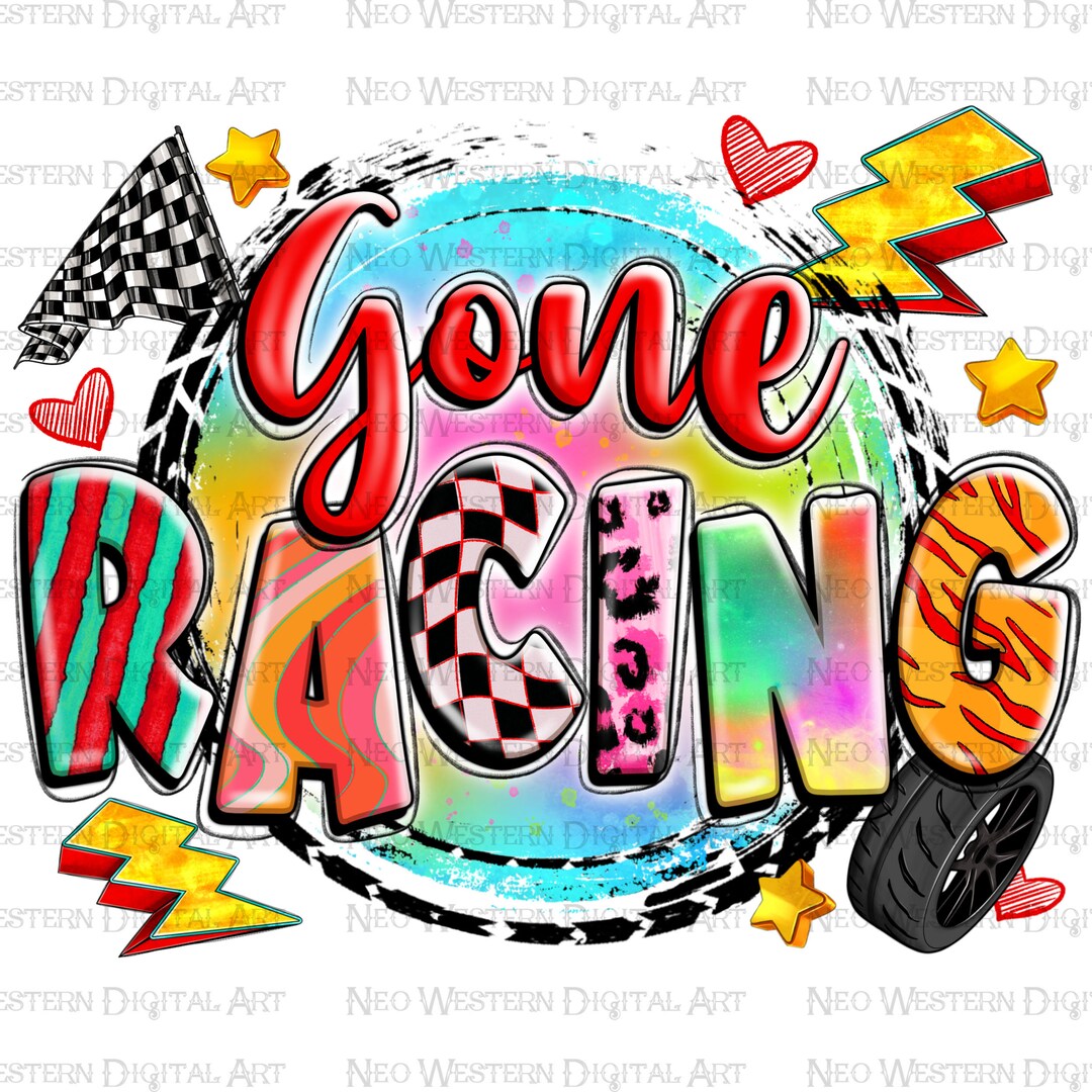 Gone Racing Png Sublimation Design Download, Race Sport Png, Racing Png ...