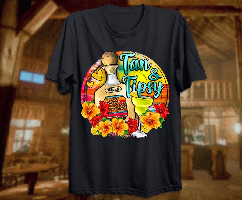 Tan and Tipsy Png Sublimate Designs Download, Summer Png Design, Hello ...