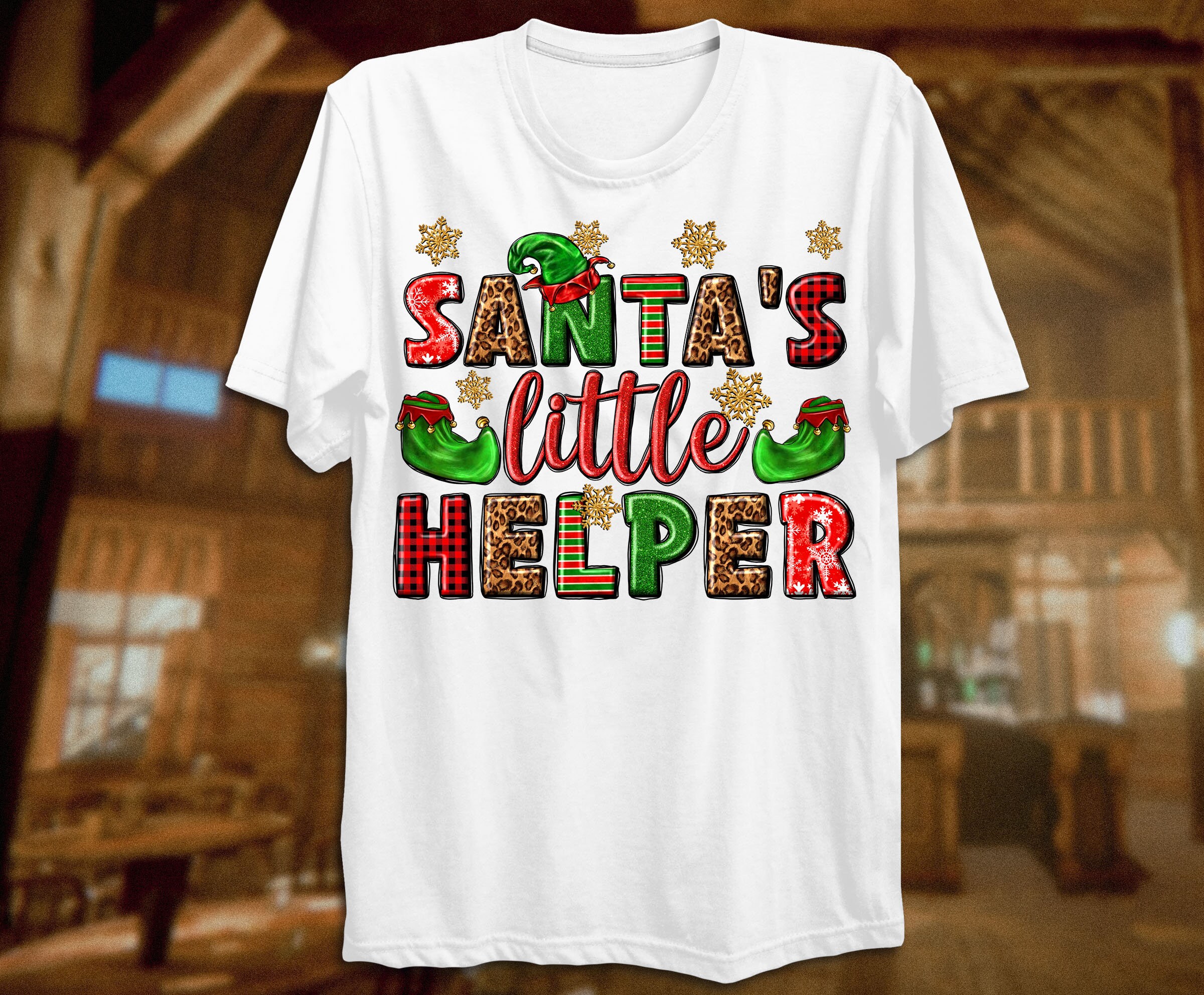 Christmas Santa's Little Helper Png Sublimation Design Download ...