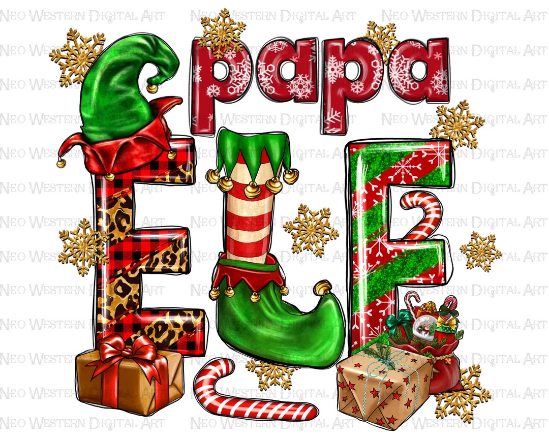 Christmas Papa Elf Png Sublimation Design Download, Christmas Png ...