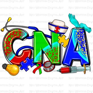 Autism CNA Png Sublimation Design Download, Autism Awareness Png ...