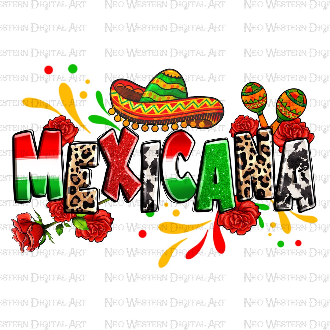Mexicana Png Sublimation Design Download, Mexican Day Png, Mexican Png ...