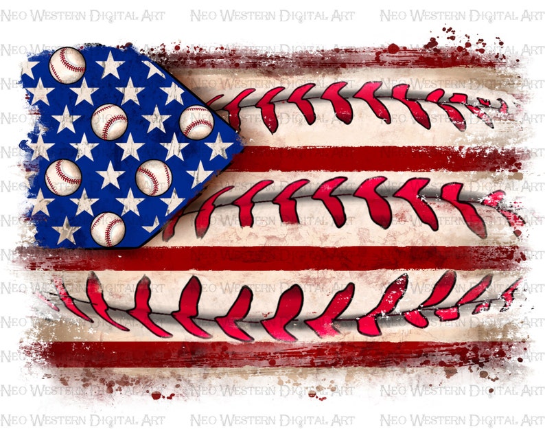 Baseball American Flag Png Sublimation Design Download, 4th of July Png ...