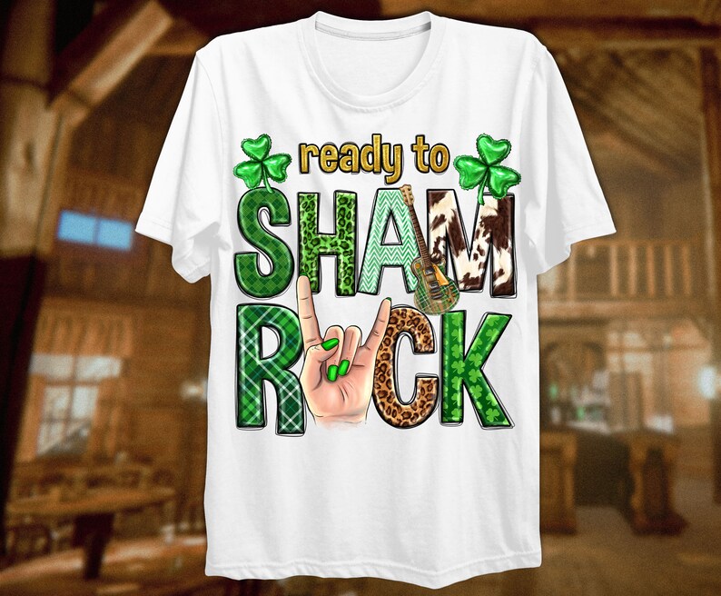 Ready to Shamrock Png Sublimation Design Download, St. Patrick's Day ...
