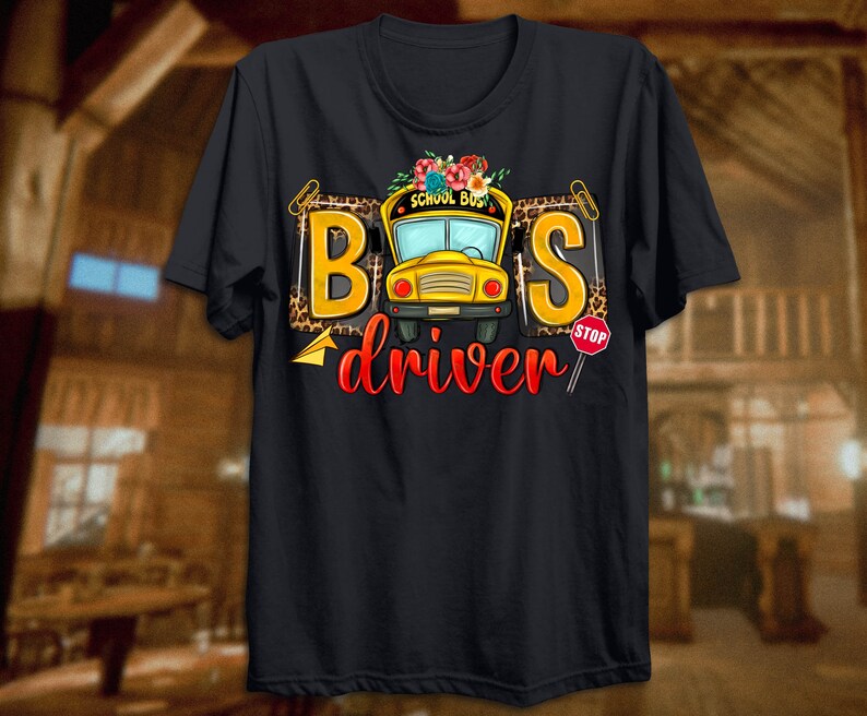 Bus Driver With School Bus Png Sublimation Design, Back to School Png ...
