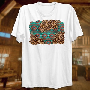 Leopard Aztec Background Png Sublimation Design Download, Western ...