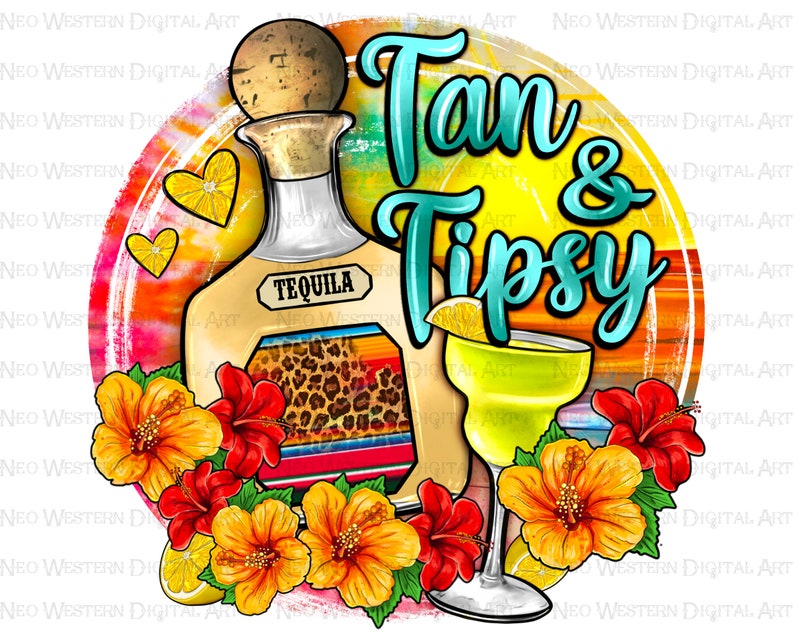 Tan and Tipsy Png Sublimate Designs Download Summer Png - Etsy