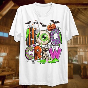 Boo Crew Png Sublimation Design Download, Happy Halloween Png, Spooky ...