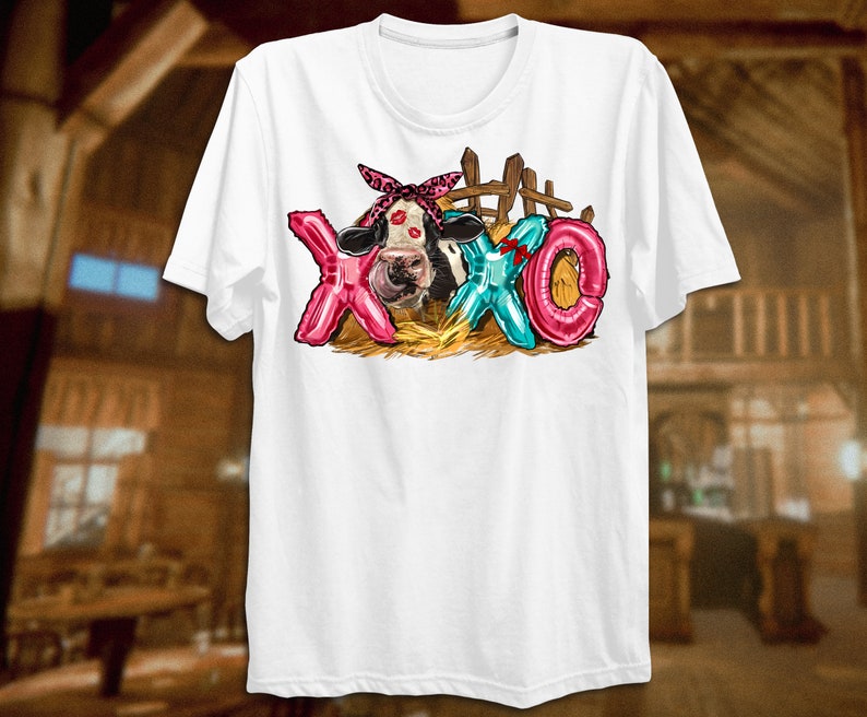 Xoxo Cow Valentine's Day Png Sublimation Design Download - Etsy
