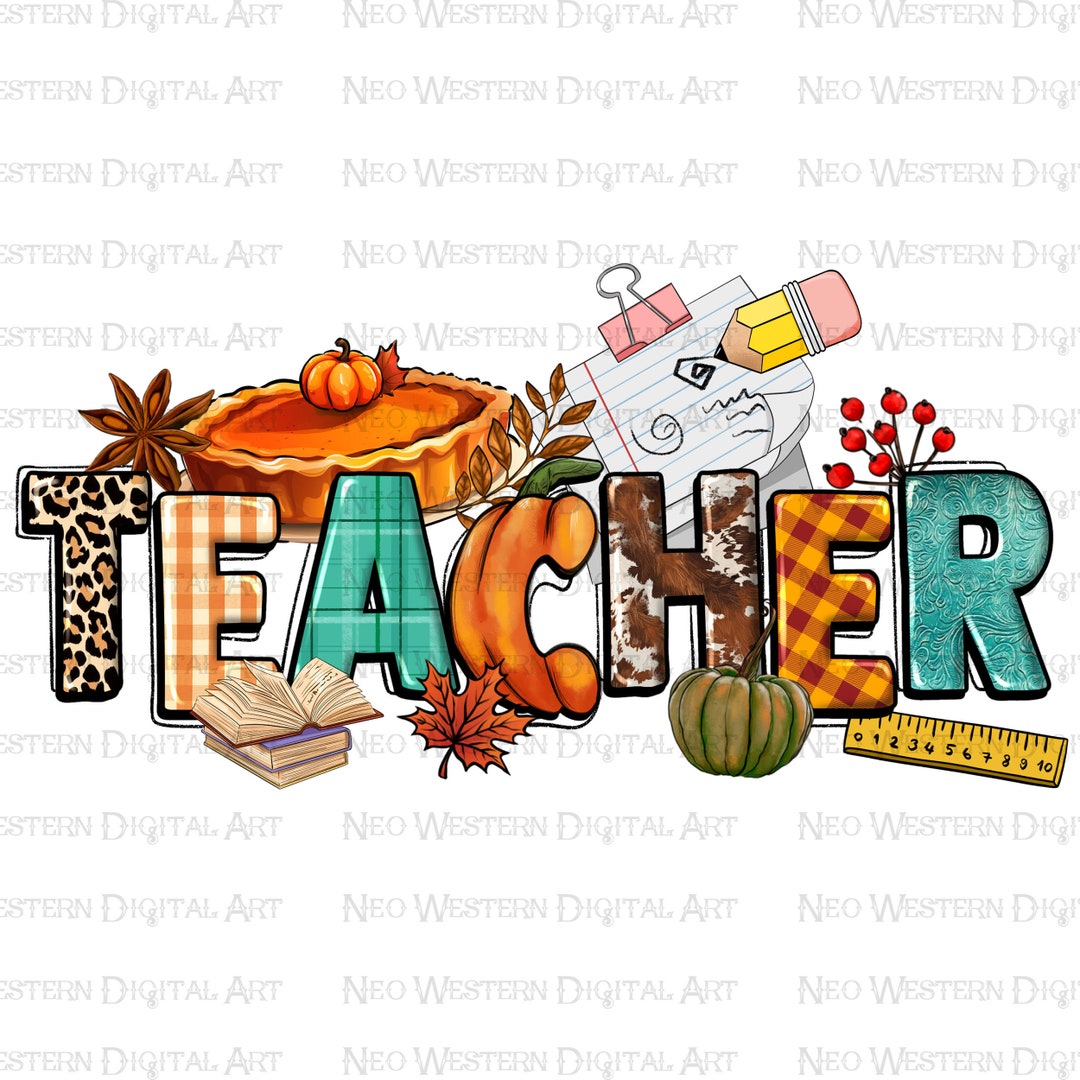 Fall Teacher Png Sublimation Design Download, Cozy Season Png, Fall ...
