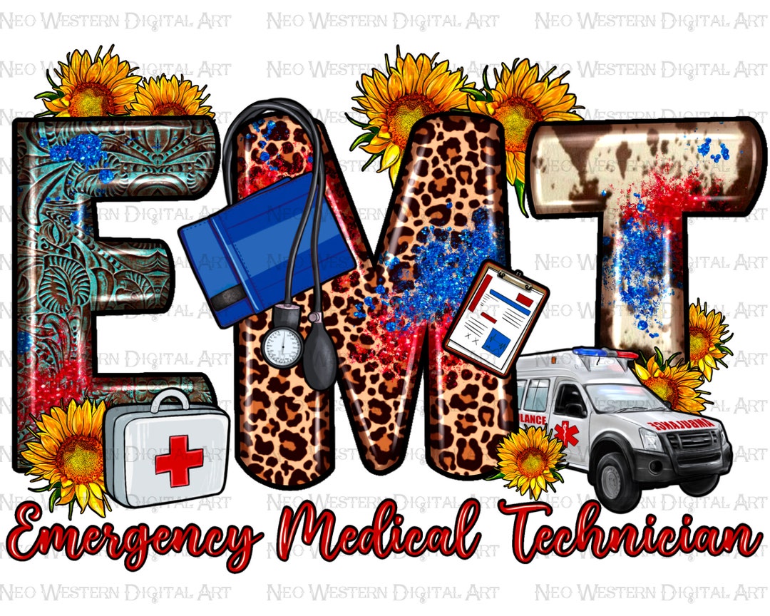 EMT Emergency Medical Technician Png Sublimation Design Download ...