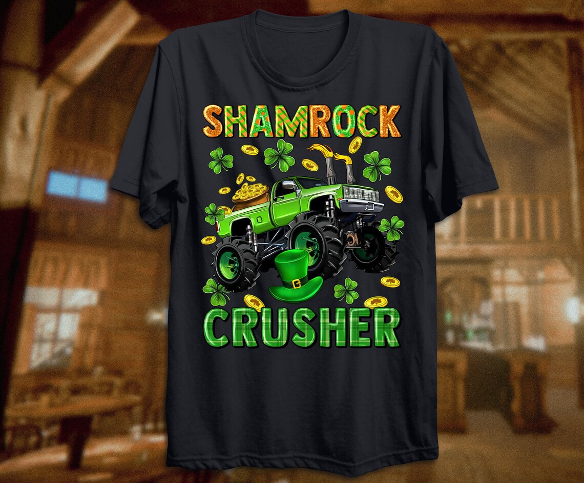 St. Patrick's Shamrock Crusher Png Sublimation Design Download, St ...