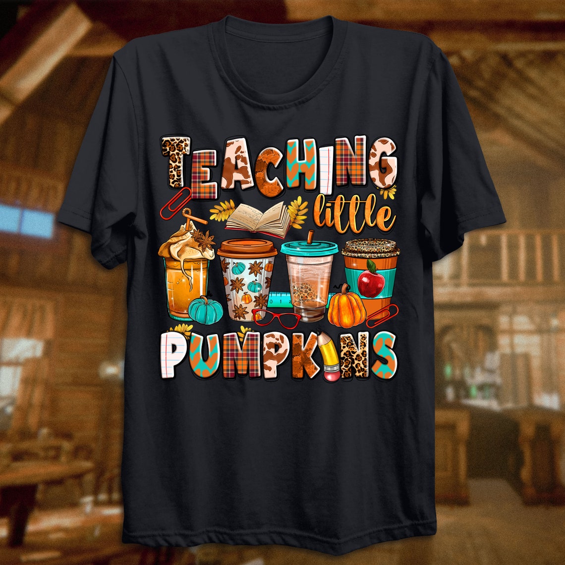 Teaching Little Pumpkins Coffee Cups Png Sublimation Design Download ...